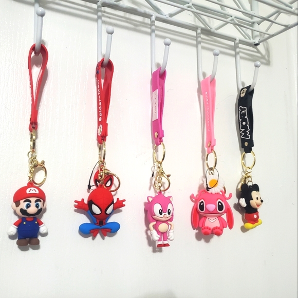 Accessories | Disney Stitch Pink Keychain 3d Silicone | Poshmark